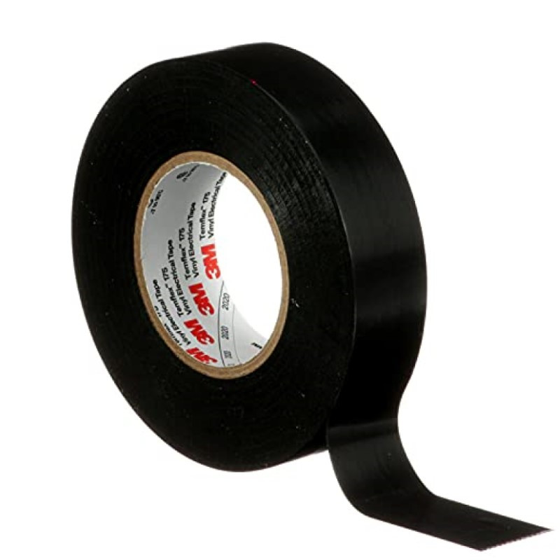 Cinta aisladora 3M TEMFLEX 175 pvc 19mm por 18 metros negra uso general