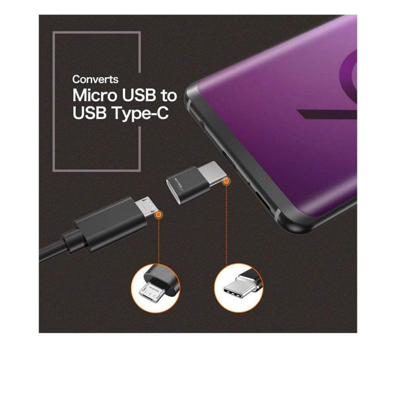 Adaptador NETMAK NM-C103 USB tipo c macho a micro USB hembra