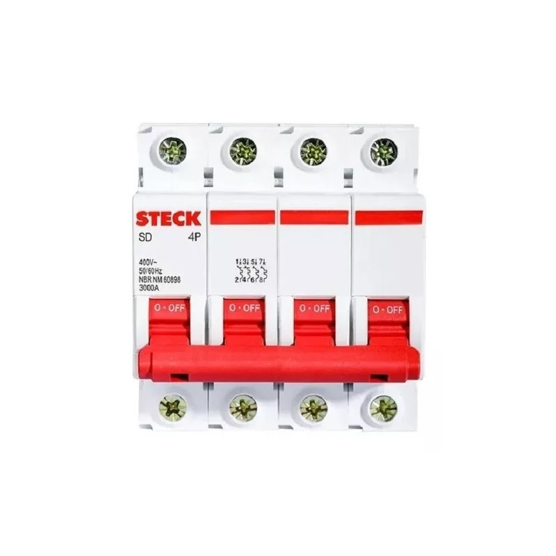 Térmica tetrapolar STECK SD64 40A 3kA curva c