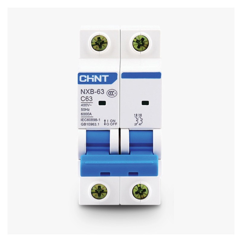 Térmica bipolar CHINT NXB-63 25A 6kA curva c