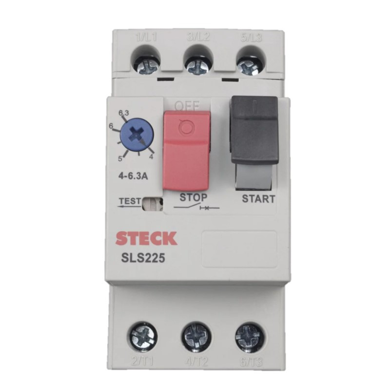 Guardamotor termomagnético STECK 3P 4-6,3A