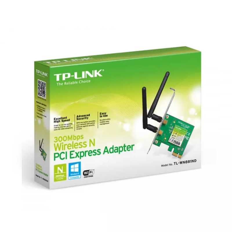 Adaptador de Red TP-LINK TL-WN881ND PCI Express 300Mbps Outlet
