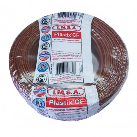 Cable unipolar IMSA 4,0mm2 rollo marron CLASE 5 IRAM 2183