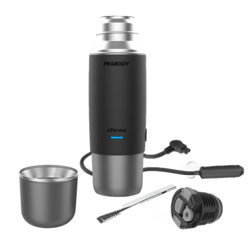 Termo eléctrico PEABODY PE-ETL500N para auto 500ml 12V/24V negro