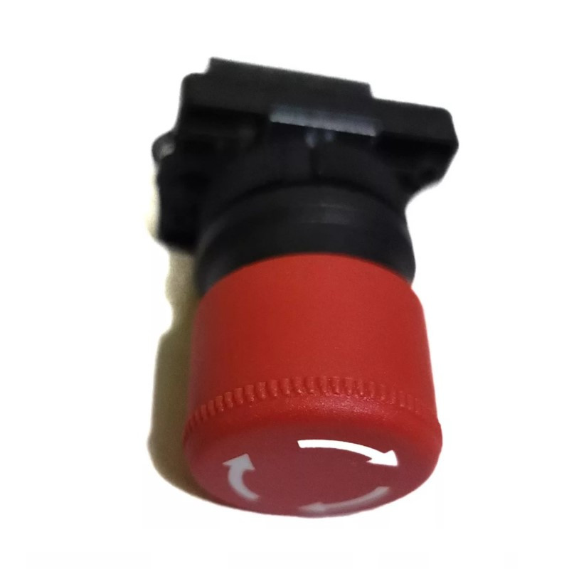 Pulsador de emergencia CNC LAY5-ES442 1na 1/4 giro 30mm hongo rojo