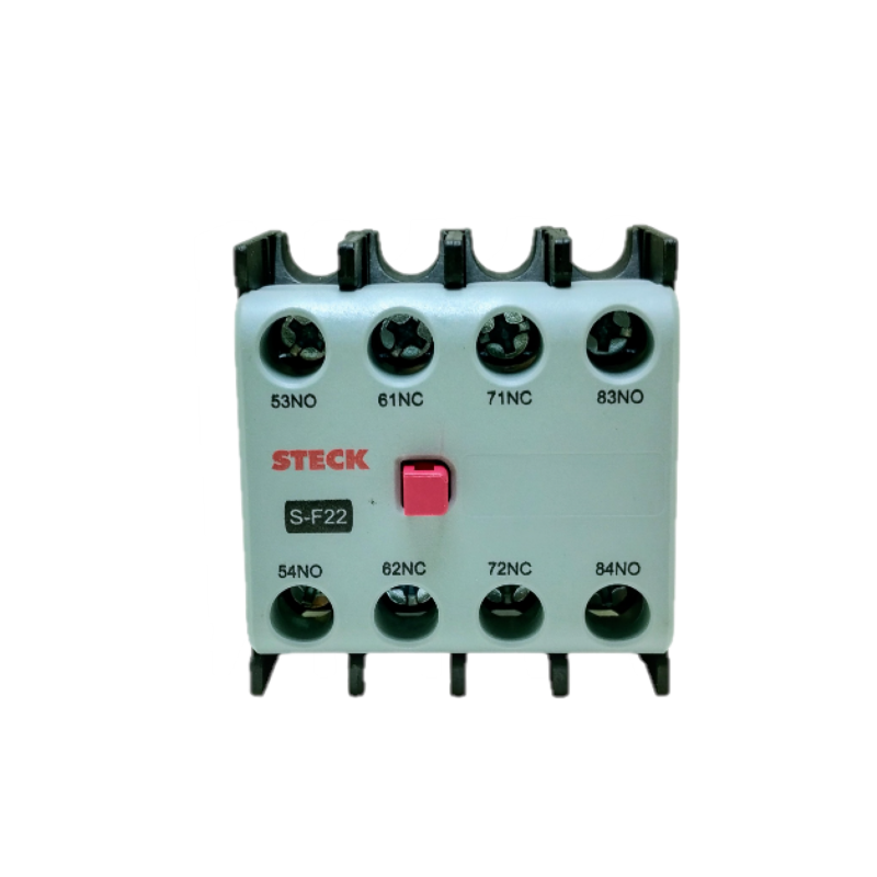Contactor auxiliar STECK SF22 frontal 2NA+2NC para contactor SK1-SD2