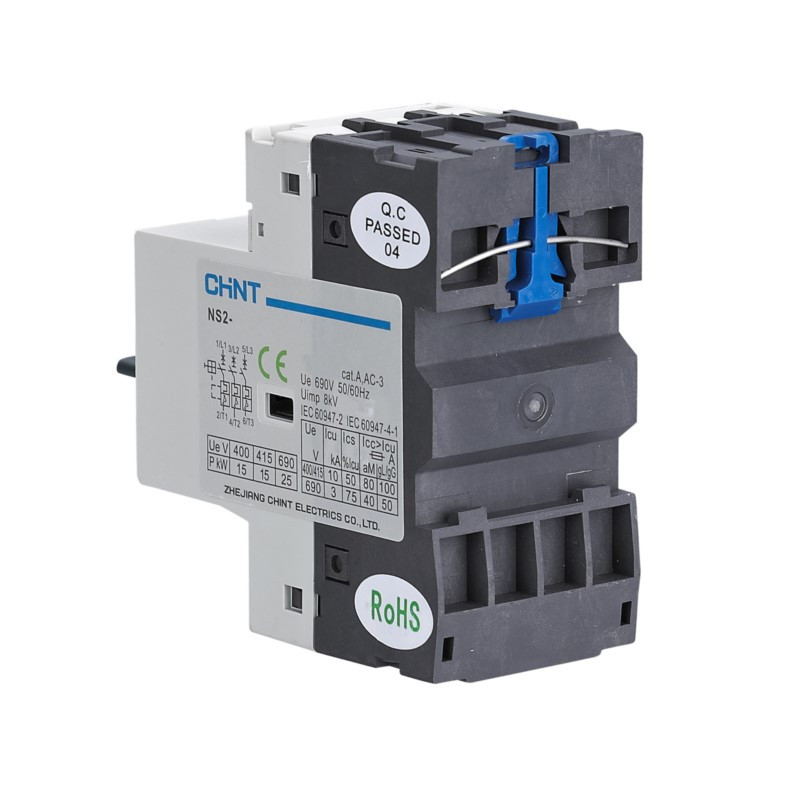 Guardamotor CHINT NS2-25X trifásico 2,5-4A 100kA
