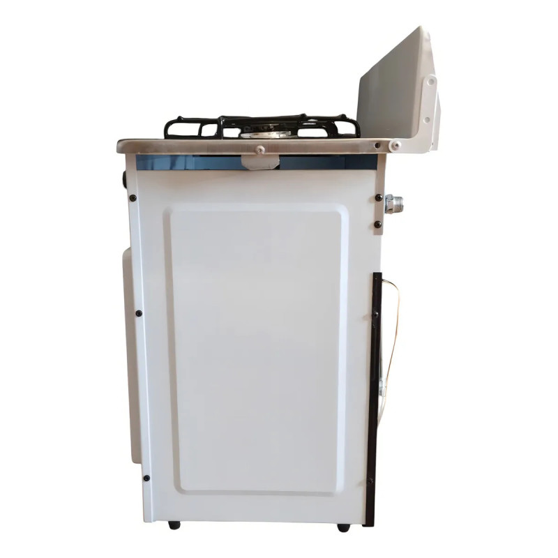 Cocina BRAM-METAL a gas 53cm 2 hornallas blanca